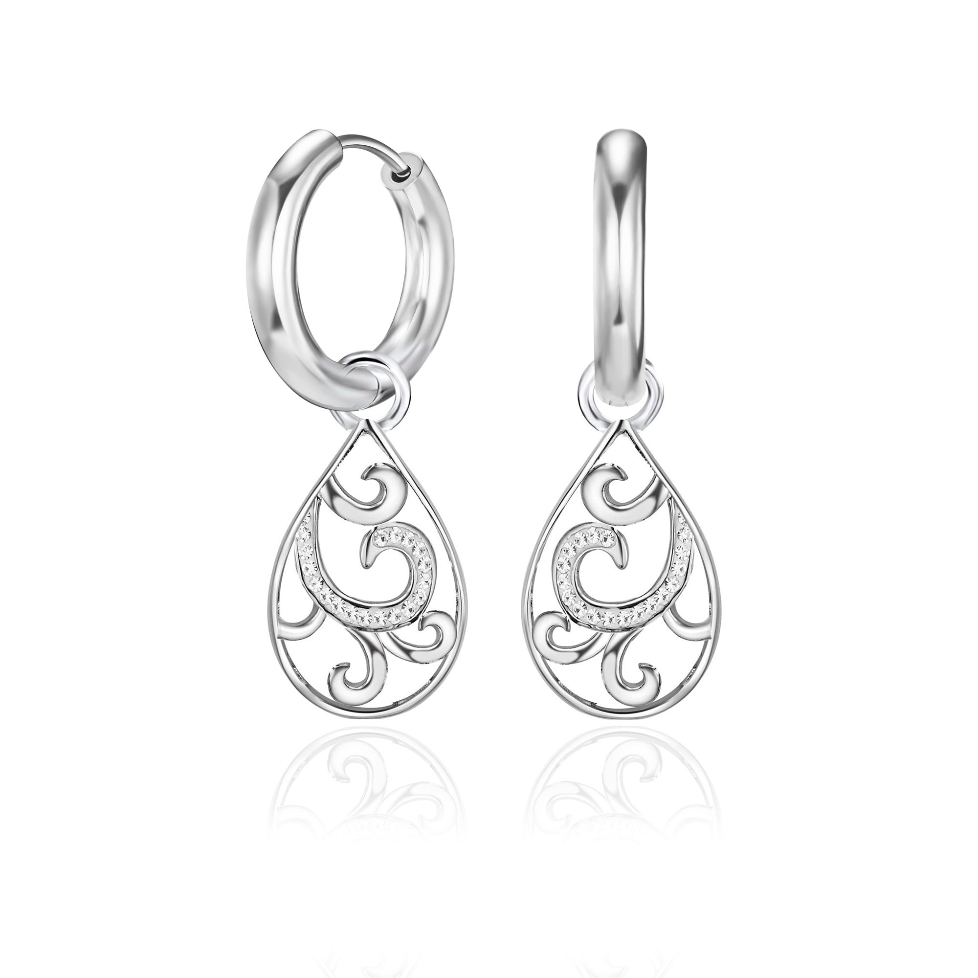 Silver Athena Ear Charms