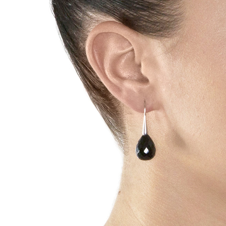 Kagi Rose Gold Jet Opera Earrings