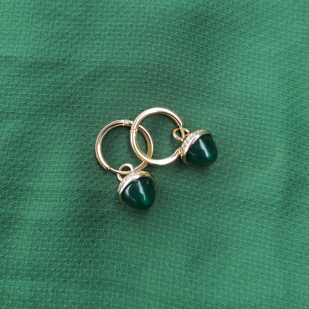 14k Gold Forest Acorn Ear Charms