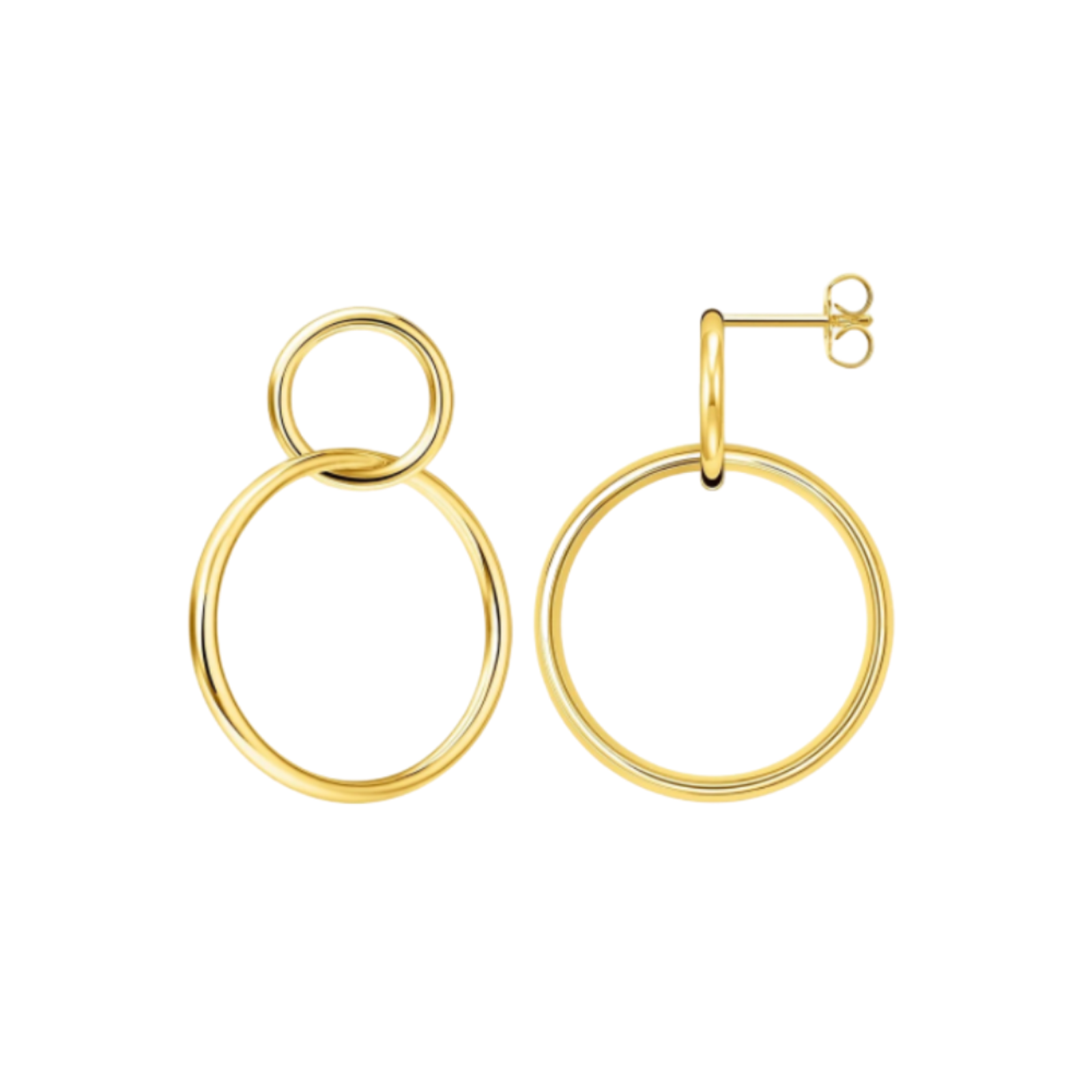 Selling fast! Gold Duo Hoops – Kagi